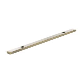 Atlantic Hardware Millhouse Brass Long Narrow Cabinet Handle Backplate